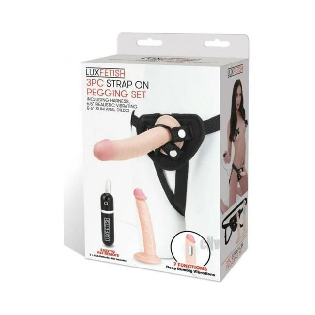 Lux F Strap on Pegging Set 3pc | Male Q