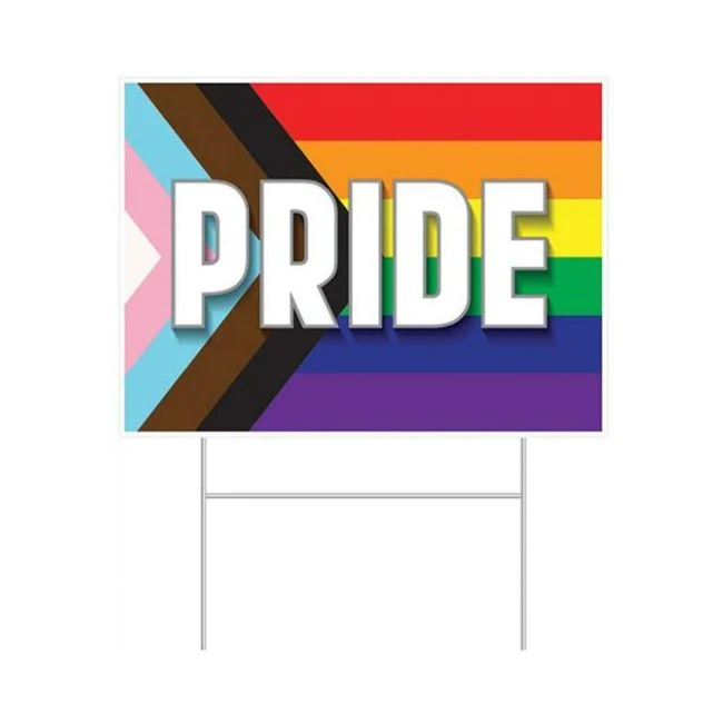 Plastic Pride Yard Sign | Male Q