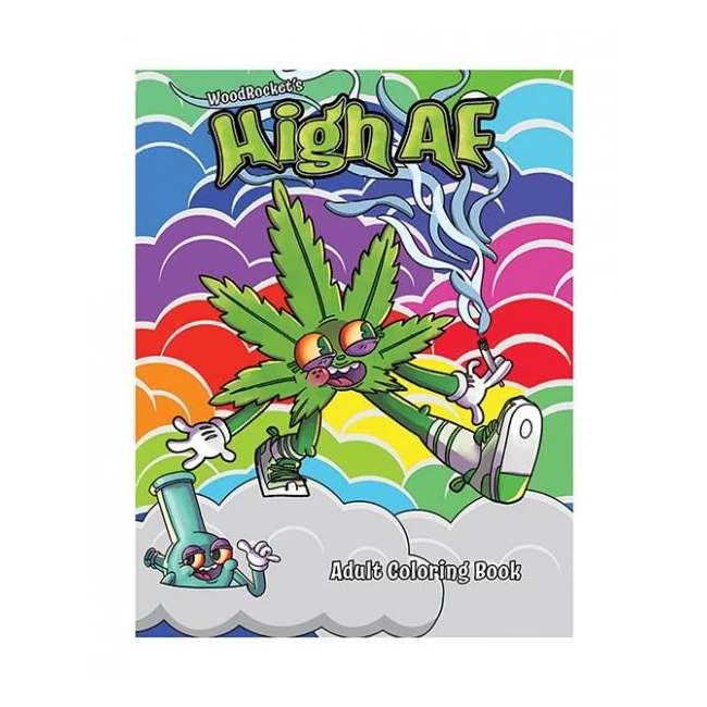 Wood Rocket High Af Coloring Book by Wood Rocket | Male Q