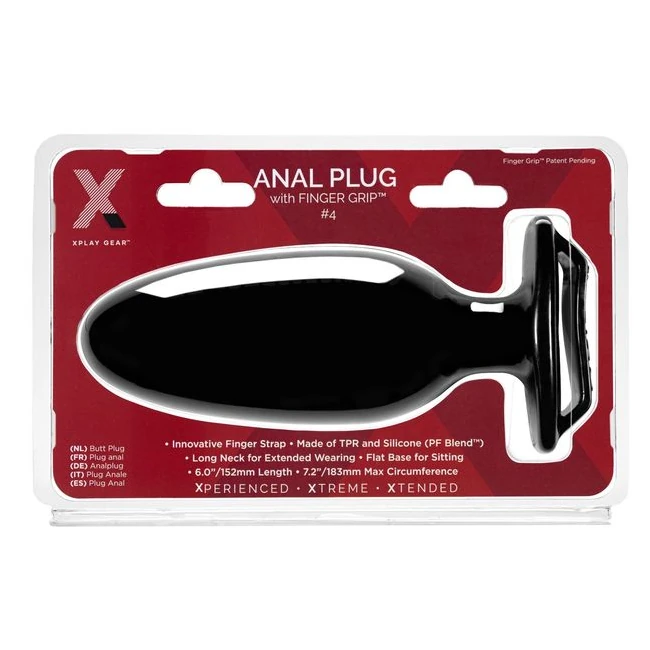 Xplay Finger Grip Plug #4 6.25in Insertable X 8.5 Circum by Perfect Fit ...