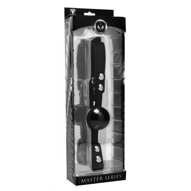Master Series Hush Locking Silicone Ball Gag by XR Brands | Male Q